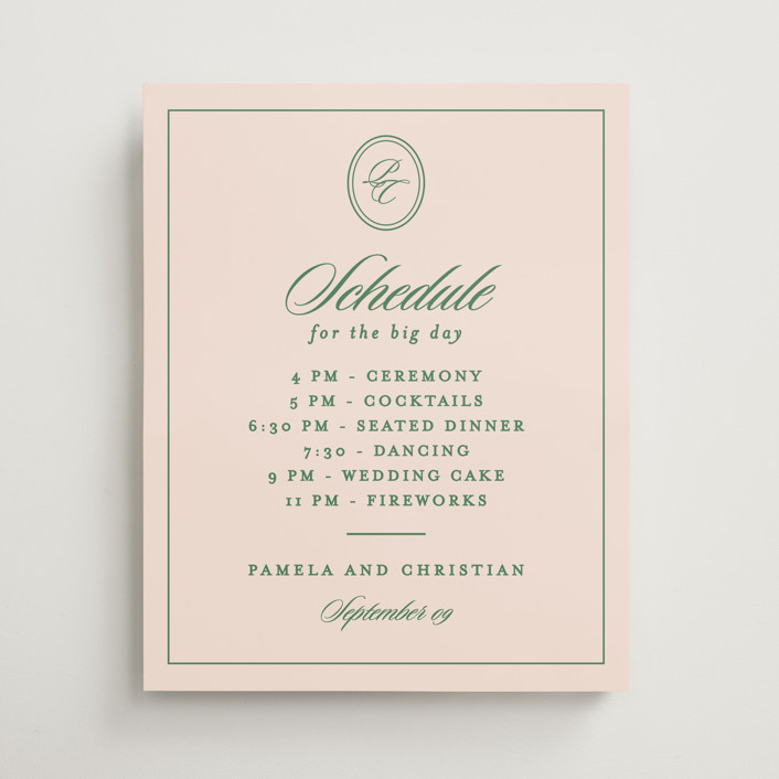 Scripted Schedule Signs by Creo Study | Minted