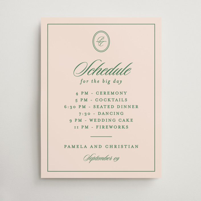 Scripted Schedule Signs by Creo Study | Minted