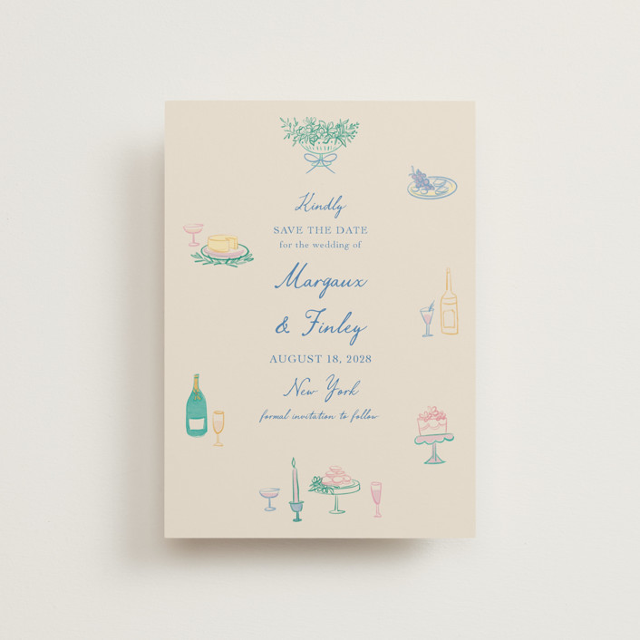 Dining Save the Date Petite Cards by Elly | Minted