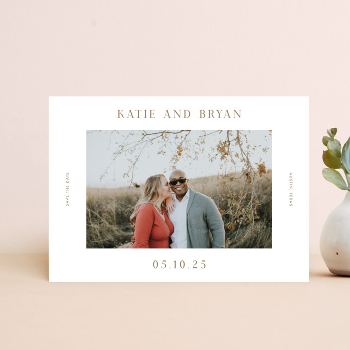 Cardamom Save the Date Petite Cards by Megan Davis | Minted