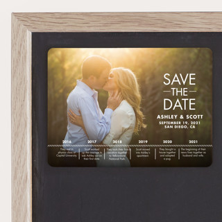 Our Timeline Save The Date Magnets by Andi Pahl | Minted