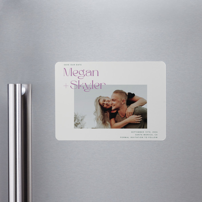 Modern Display Save The Date Magnets by Cass Loh | Minted