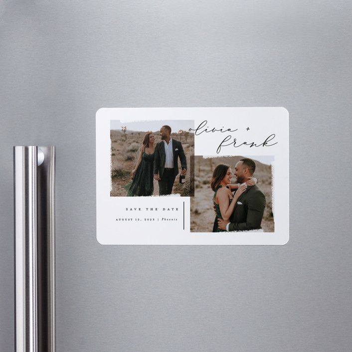pastiche Save The Date Magnets by Snow and Ivy | Minted