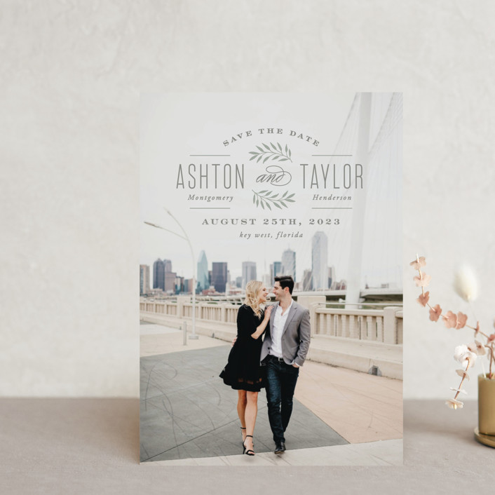 Elegant Engagement Save The Date Postcards by Hooray Creative | Minted
