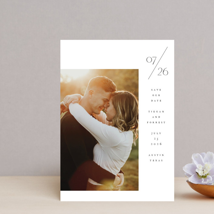 Folio Save The Date Postcards by Olivia Kanaley Inman | Minted