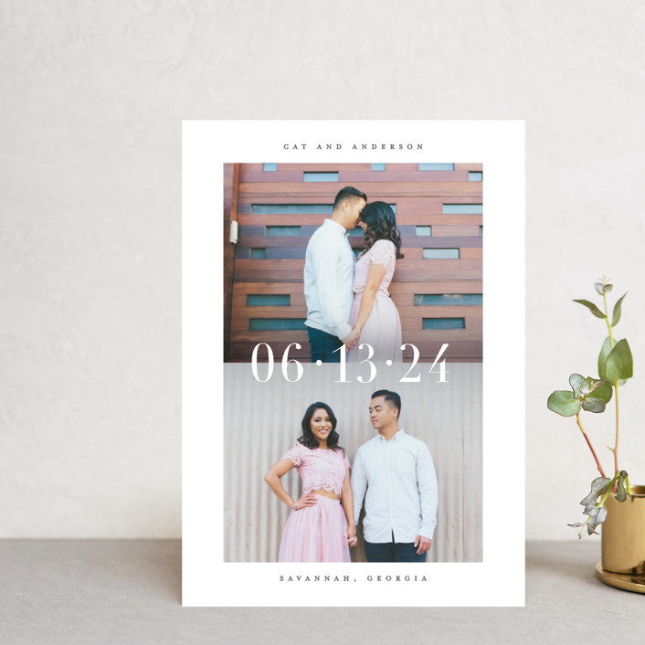 Split Save The Date Postcards by Lauren Chism | Minted