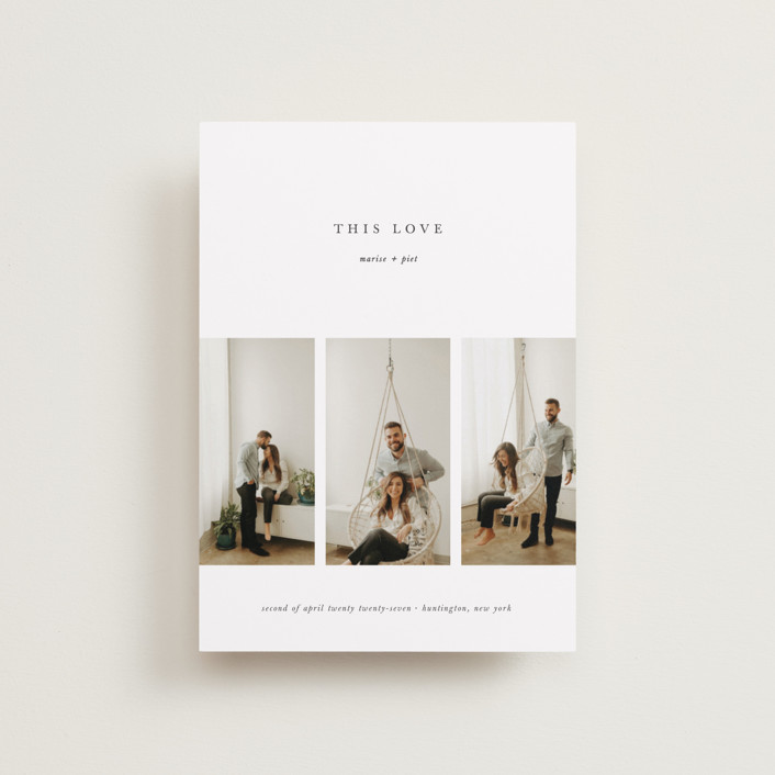 Triple Save The Date Postcards by Blustery August | Minted