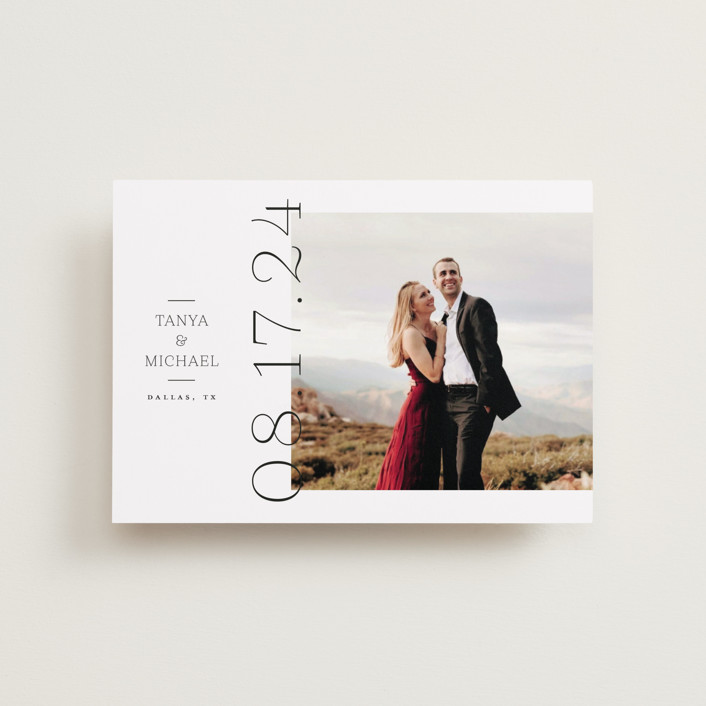 Chic Date Save The Date Postcards by Kimberly FitzSimons | Minted