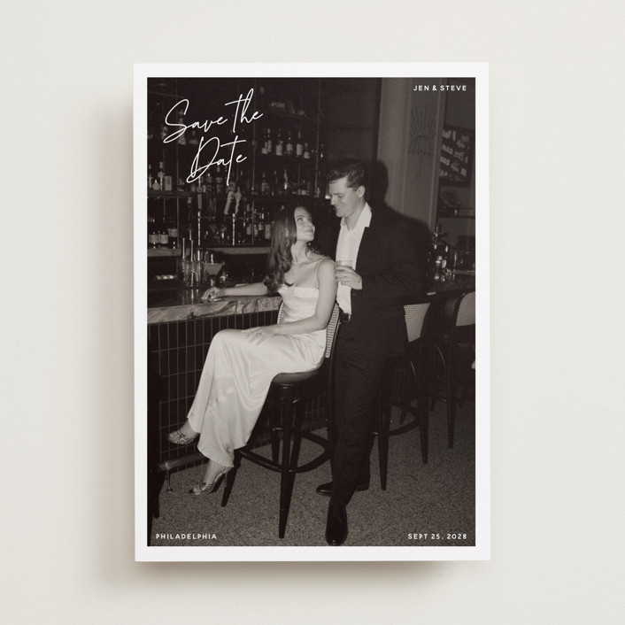 Corners Save The Date Cards by Inkblot Design | Minted