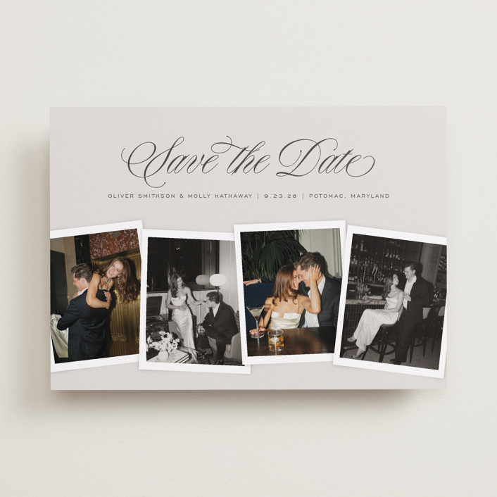 Simple Snapshots Save The Date Cards by Erin L. Wilson | Minted