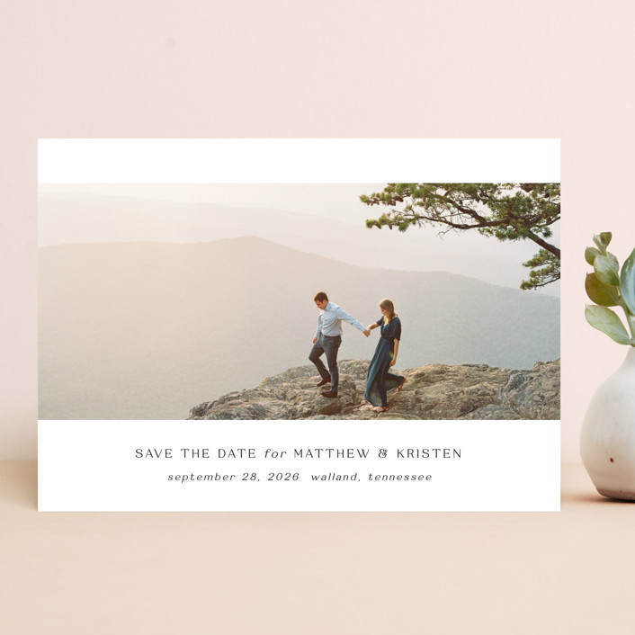 Horizon Save The Date Cards by Jenna Holcomb | Minted