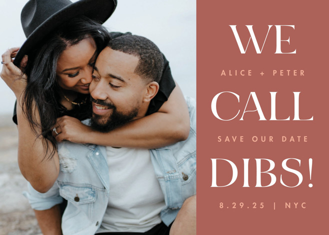 Dibs Save The Date Cards by Snow and Ivy | Minted