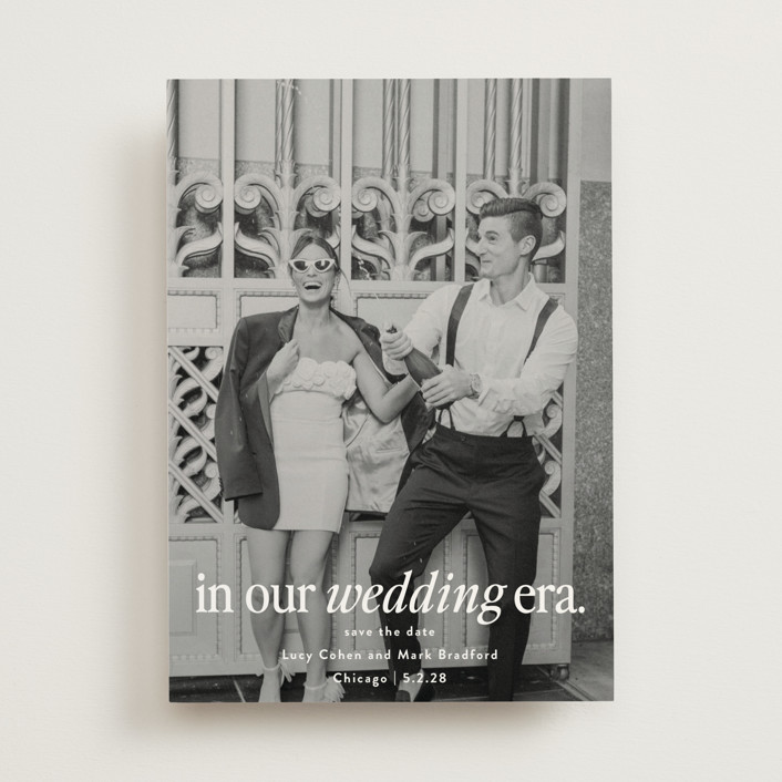 holiday era Save The Date Cards by Angela Marzuki | Minted