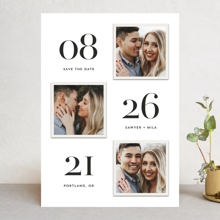 Triple Take Save The Date Cards by Hooray Creative | Minted