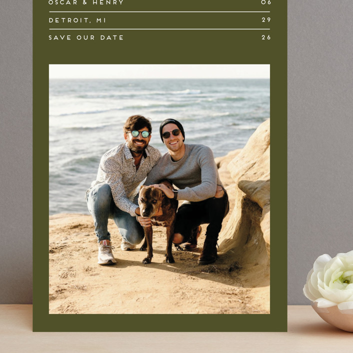 Lines Grand Save The Date Cards by Snow and Ivy | Minted