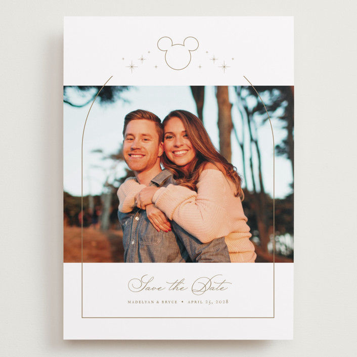 Disney's Minimal Mickey Mouse Grand Save The Date Cards by Jennifer ...
