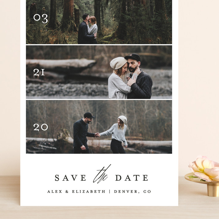 Triptych Love Grand Save The Date Cards by Becca Thongkham | Minted