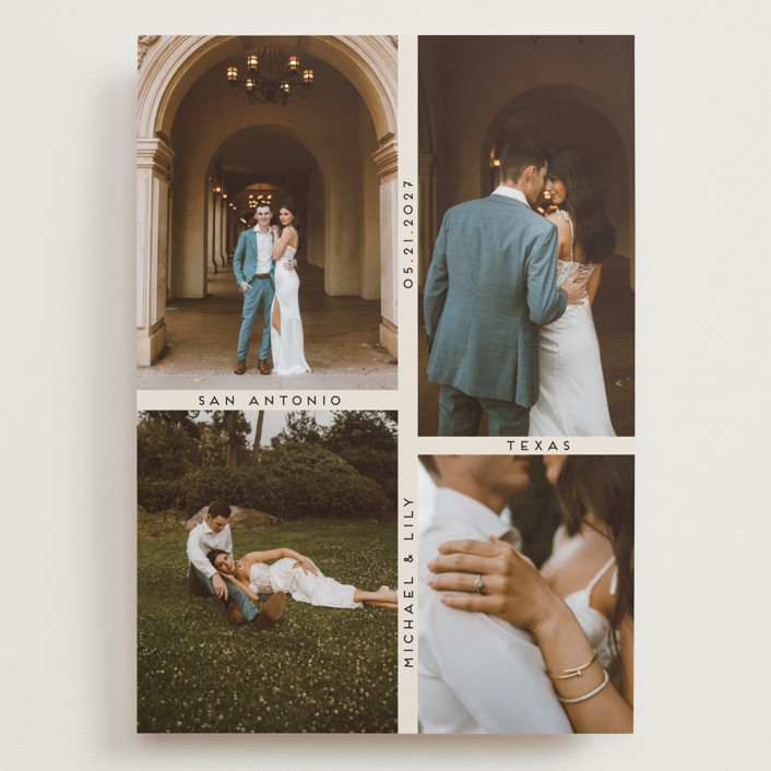 Grid Grand Save The Date Cards by Morgan Kendall | Minted