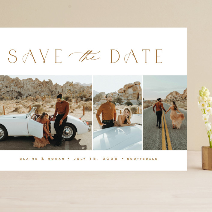 Classy Collage Grand Save The Date Cards by Ana Sharpe | Minted