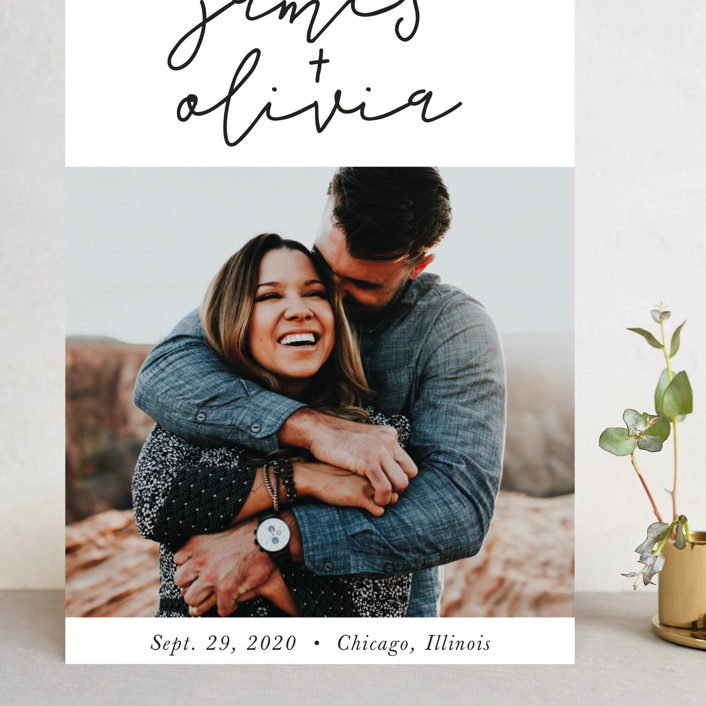 Modern Love Grand Save The Date Cards by Christine Taylor | Minted