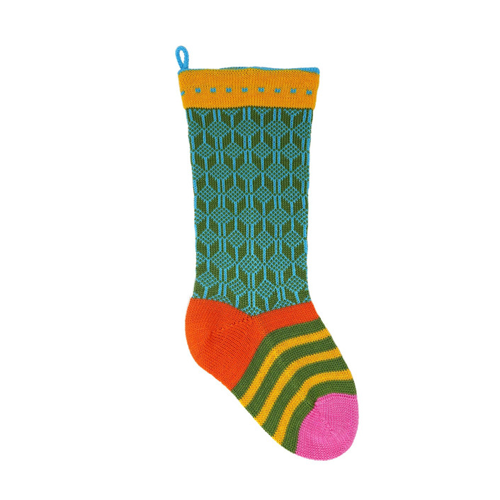 Colorful Stocking, Green Stockings by Melange Collection | Minted