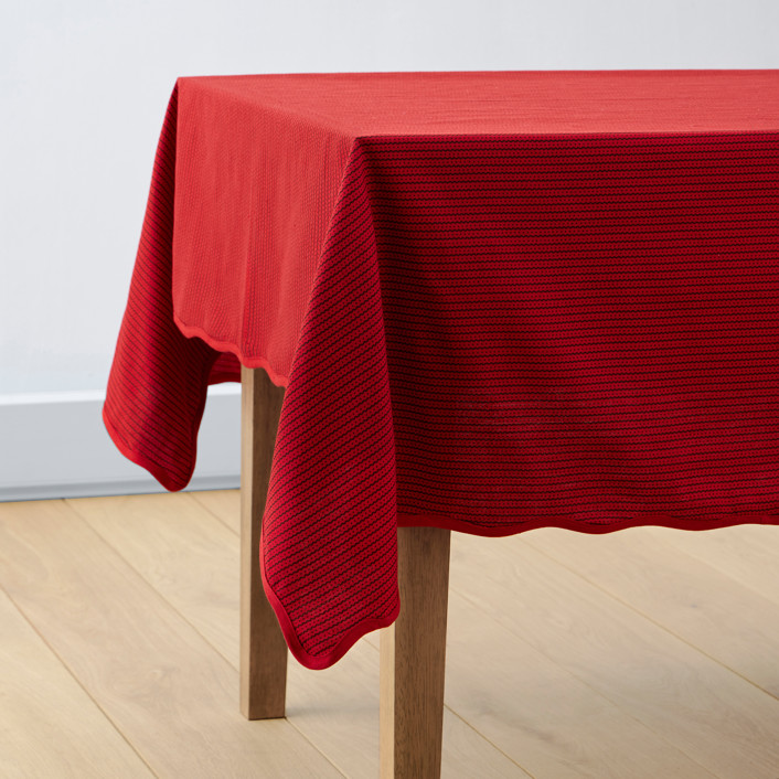 Painted Ric Rac Tablecloth by Rochelle Renee | Minted