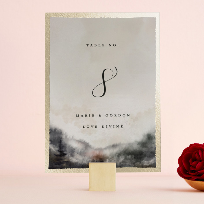 Terra Mystica Foil-Pressed Table Numbers by Petra Kern | Minted