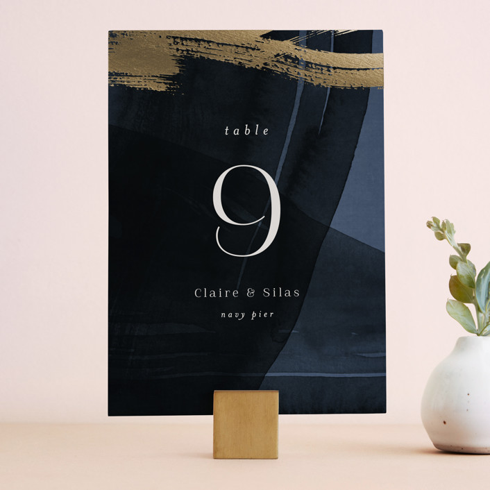 gallerist Foil-Pressed Table Numbers by Angela Marzuki | Minted