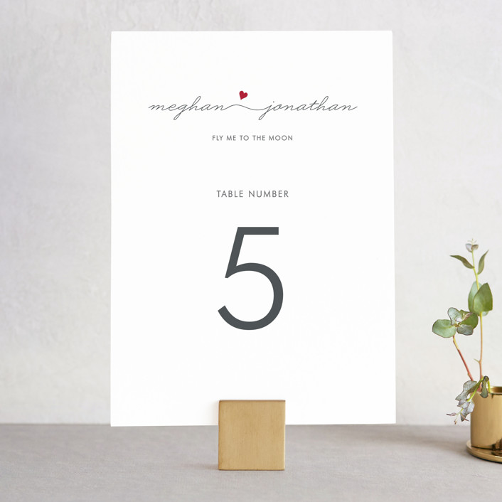 Love Connection Table Numbers by Kim Dietrich Elam | Minted