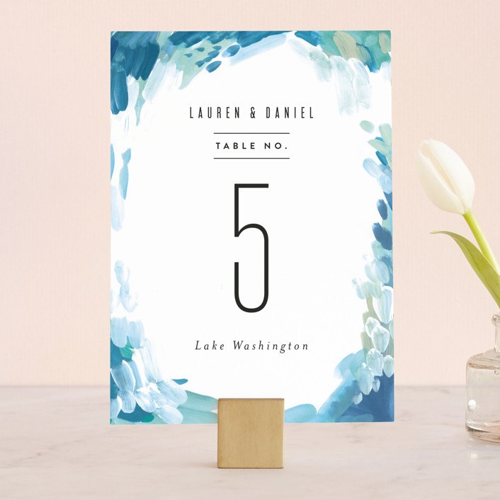 Gallery Abstract Art Table Numbers by Alethea and Ruth | Minted