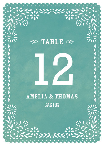 Fiesta Folk Art Table Numbers by root beer float | Minted