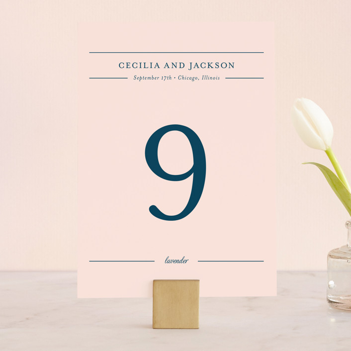 Chic Gala Table Numbers by Kimberly FitzSimons | Minted