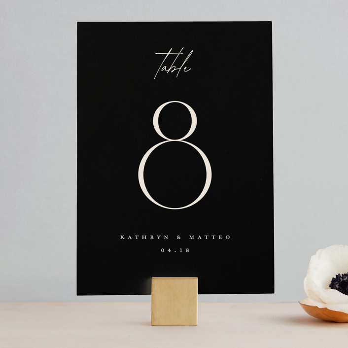 Contour Table Numbers by Erica Krystek | Minted