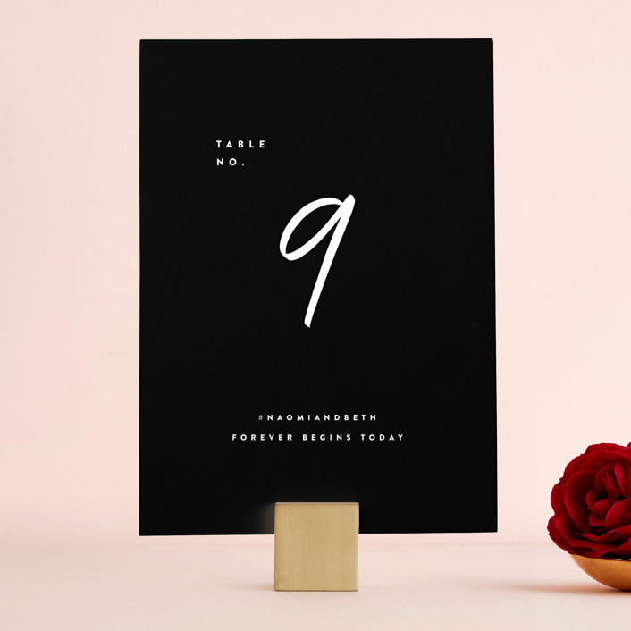 Allure Table Numbers by JoAnn Jinks | Minted