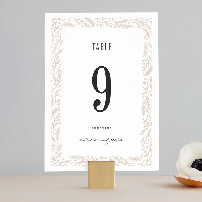 Operatic Table Numbers by Paper Raven Co. | Minted