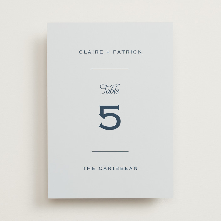 Modernne Table Numbers by Carolyn MacLaren | Minted