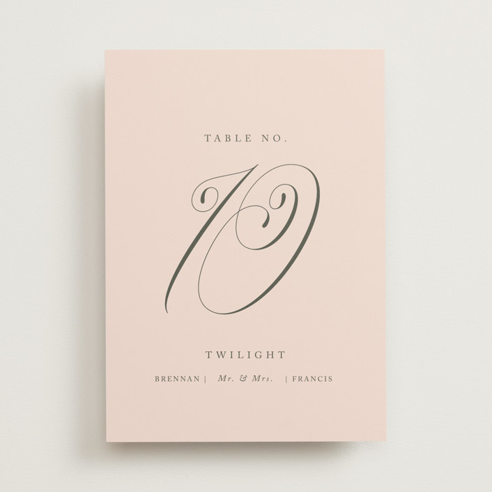 Wonderful Tonight Table Numbers by Design Lotus | Minted