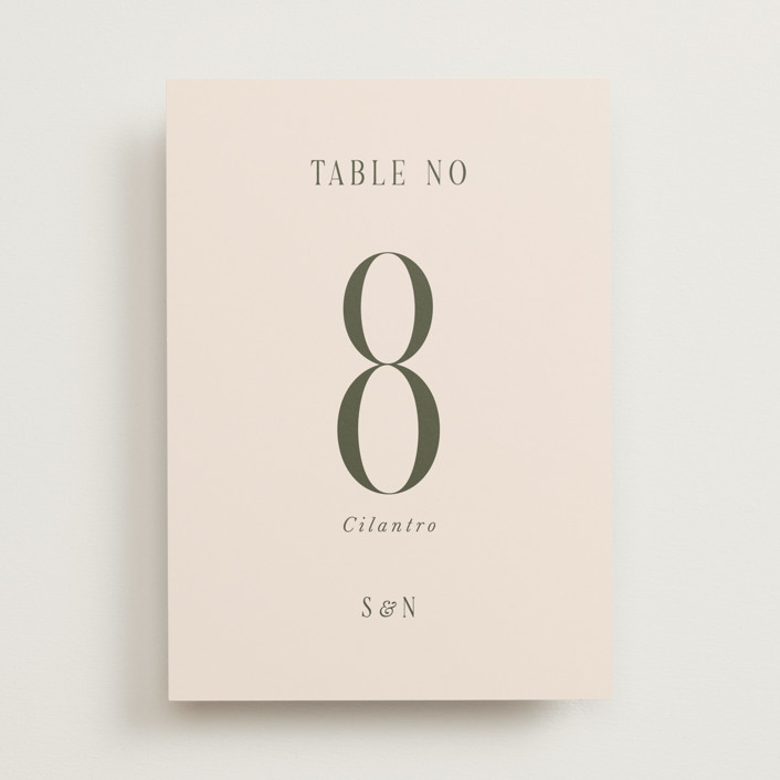 Fero Table Numbers by Pati Cascino | Minted