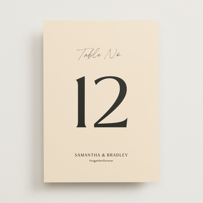 French Whimsy Script Table Numbers by Wallace Design Co. | Minted