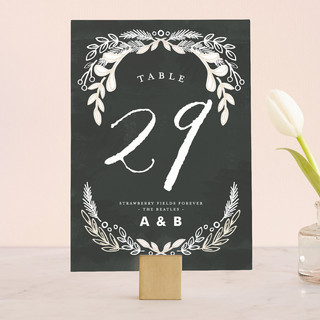 Chalkboard Table Numbers by Alethea and Ruth | Minted