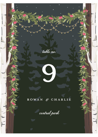 Enchanted Forest Table Numbers by Susan Moyal | Minted