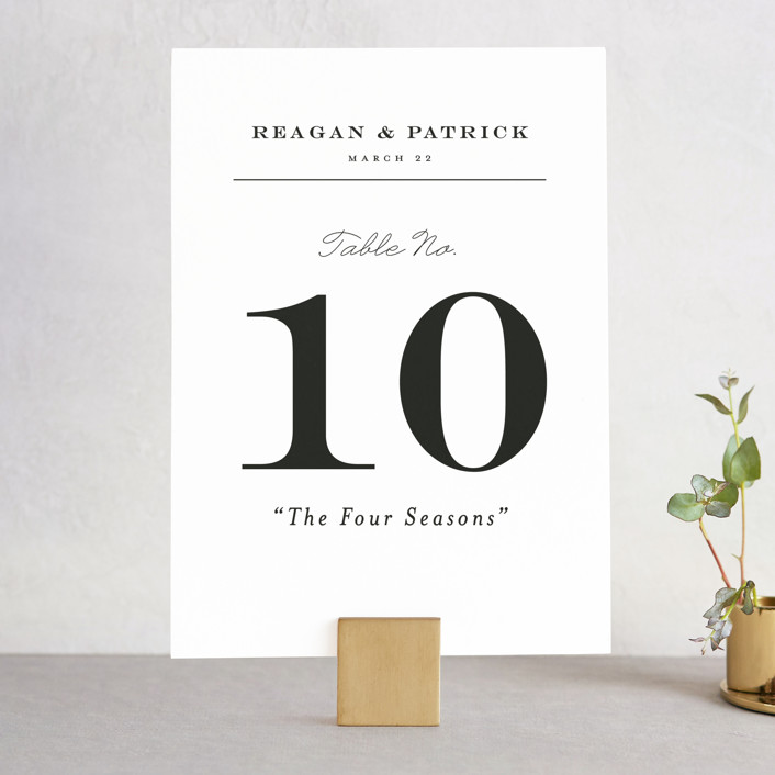 Library Square Table Numbers by Meagan Christensen | Minted