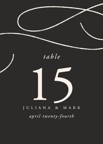 Fountain Pen Table Numbers by Erin L. Wilson | Minted