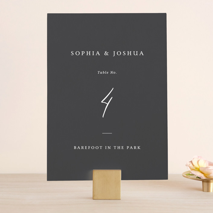 Crescendo Table Numbers by Griffinbell Paper Co. | Minted