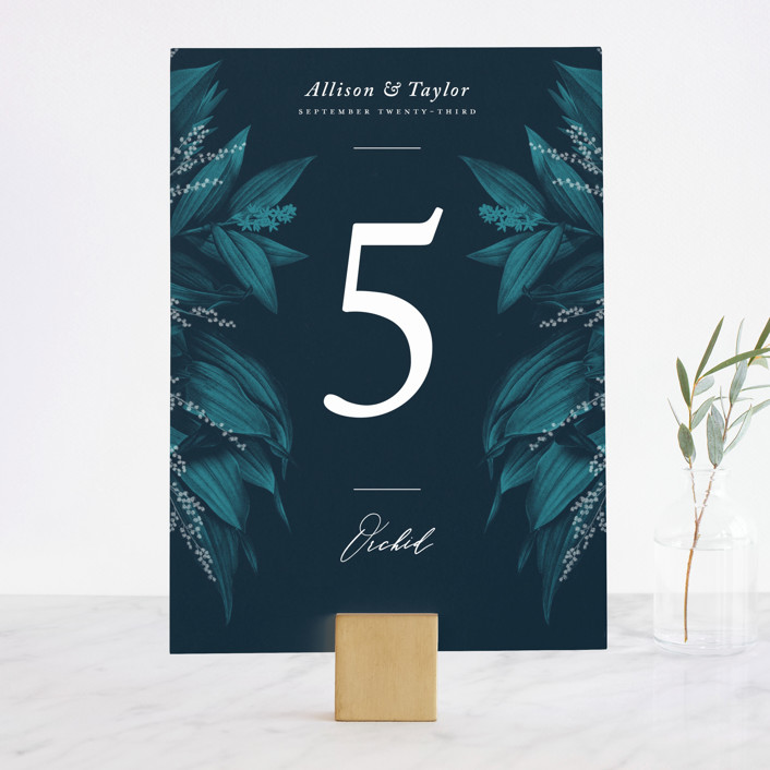 Moonlit Garden Table Numbers by GeekInk Design | Minted