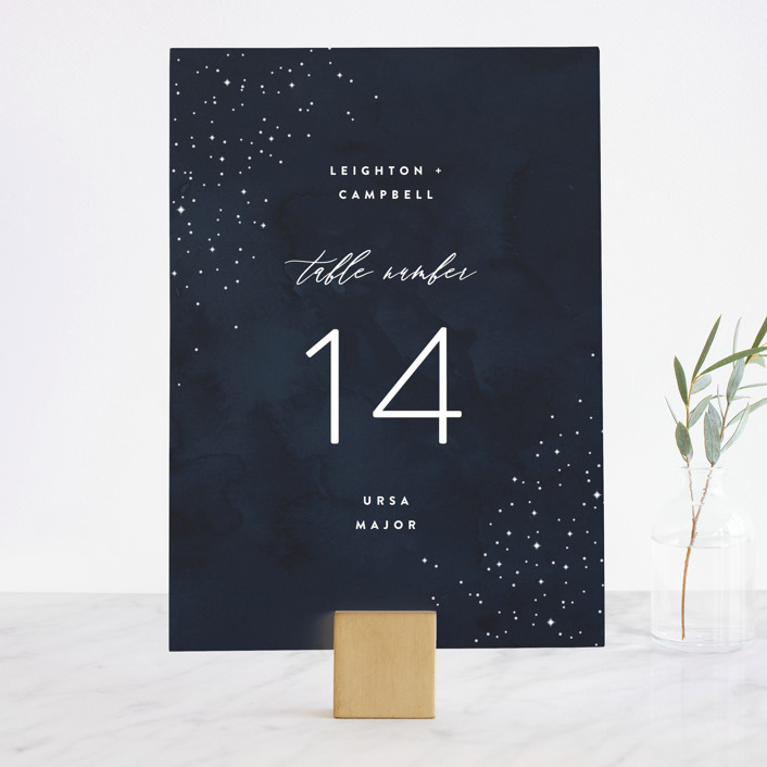 Celestial Table Numbers by Carly Reed Walker | Minted