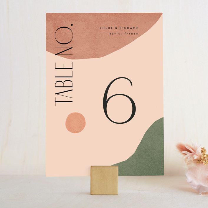 Abstract Table Numbers by Kelly Schmidt | Minted
