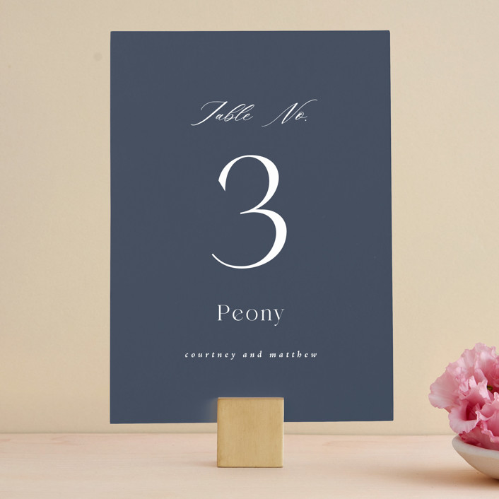 Cascading Floral Table Numbers by Corinne Malesic | Minted