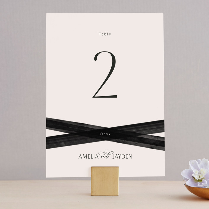 Inky Table Numbers by Inkblot Design | Minted