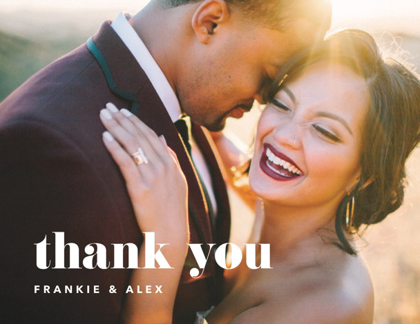 Letters Wedding Thank You Cards by JoAnn Jinks | Minted